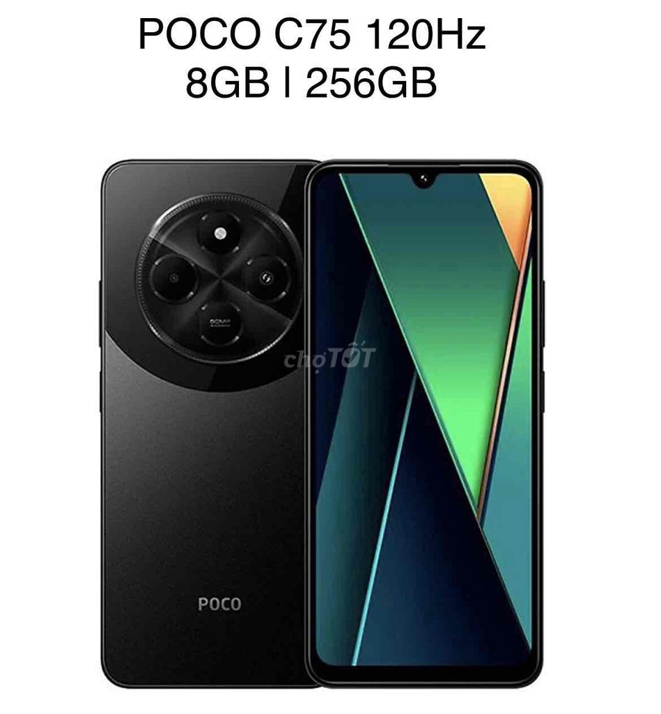XIAOMI POCO C75 (8/256) 120Hz Mới 100%.BH 18TH - 124487744