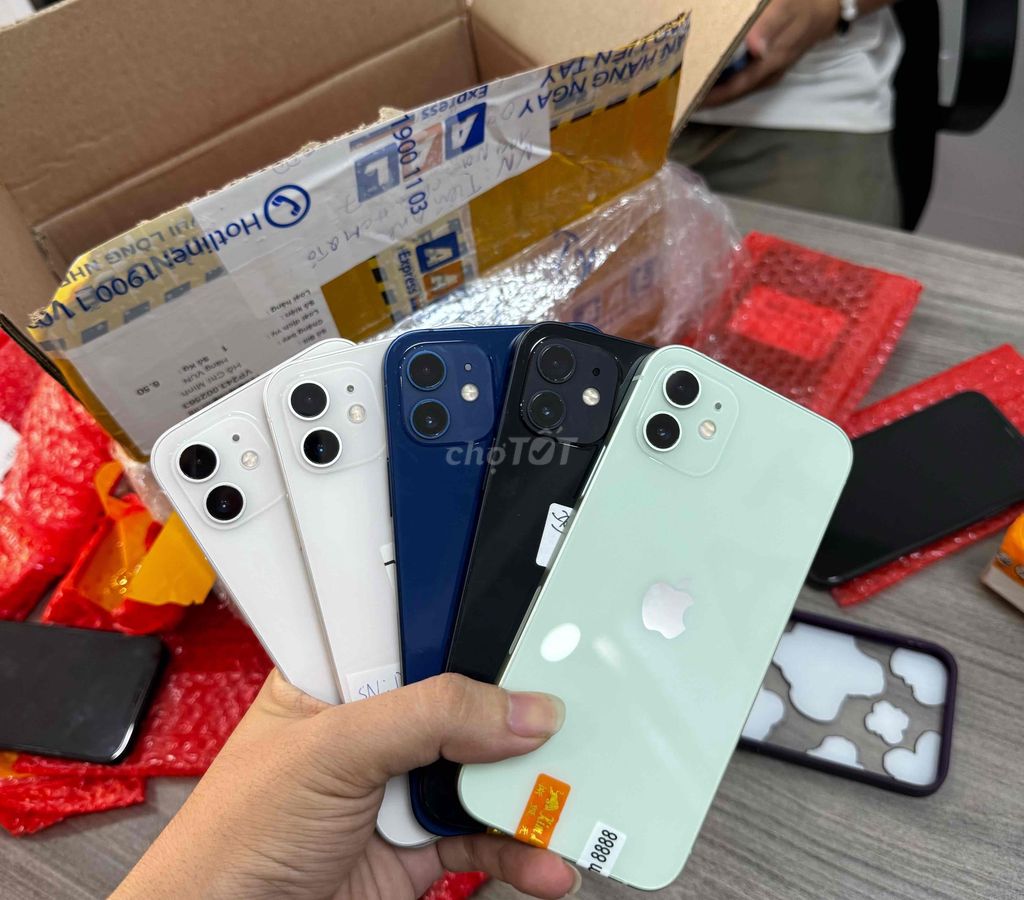 Iphone12 64gb quốc tế mĩ MDM 99 pin cao - 116119018