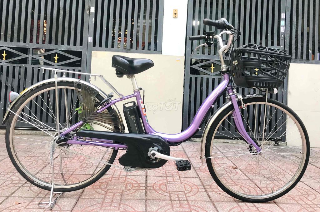 Xe đạp trợ lực điện Yamaha 26 inch Tím - 129884059