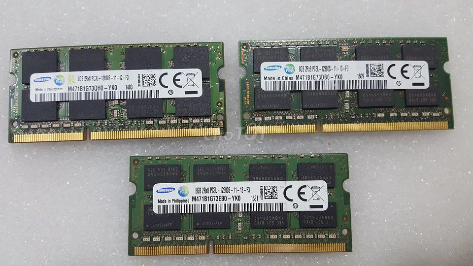 Ram Laptop zin tháo máy 8GB DDR3L - Bus 1600MHz - 91035784