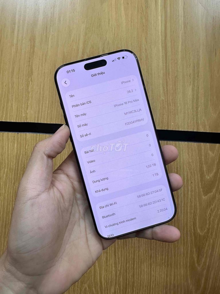 Apple iPhone 16 Pro Max 1TB Đen - 130015288