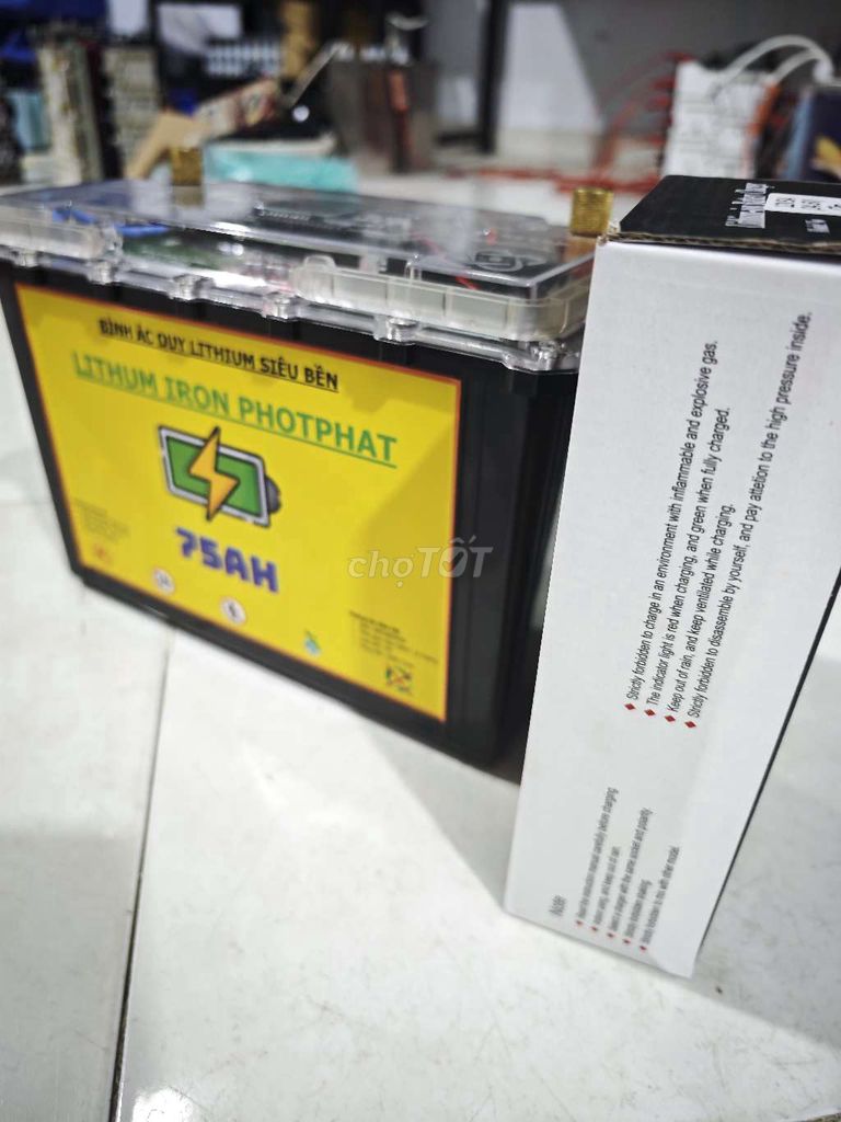 Bình Pin 12V75AH - Tặng Kèm Sạc - 130041258