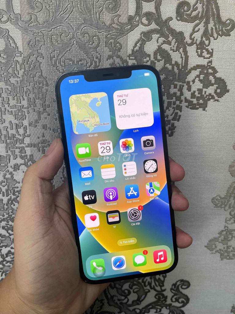 Bán 12Prm 256gb Full cn Đẹp 99% Pin 91% 2 Sim🍋 - 127914761