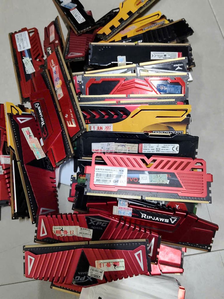50 Cây ram tản nhiệt ddr4 4gb,8g,16gb ace quẹo lựa - 129325307