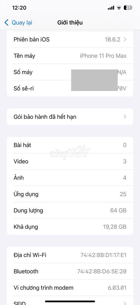 Apple iPhone 11 Pro Max 64GB Vàng Đã qua sử dụng - 129974962