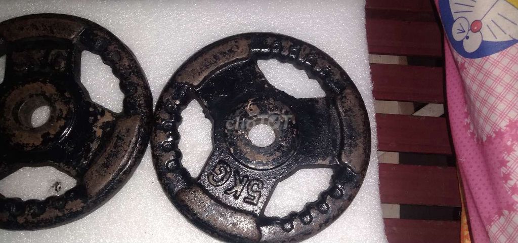 Tạ tập thể hình gang 32kg Đen - 129106900