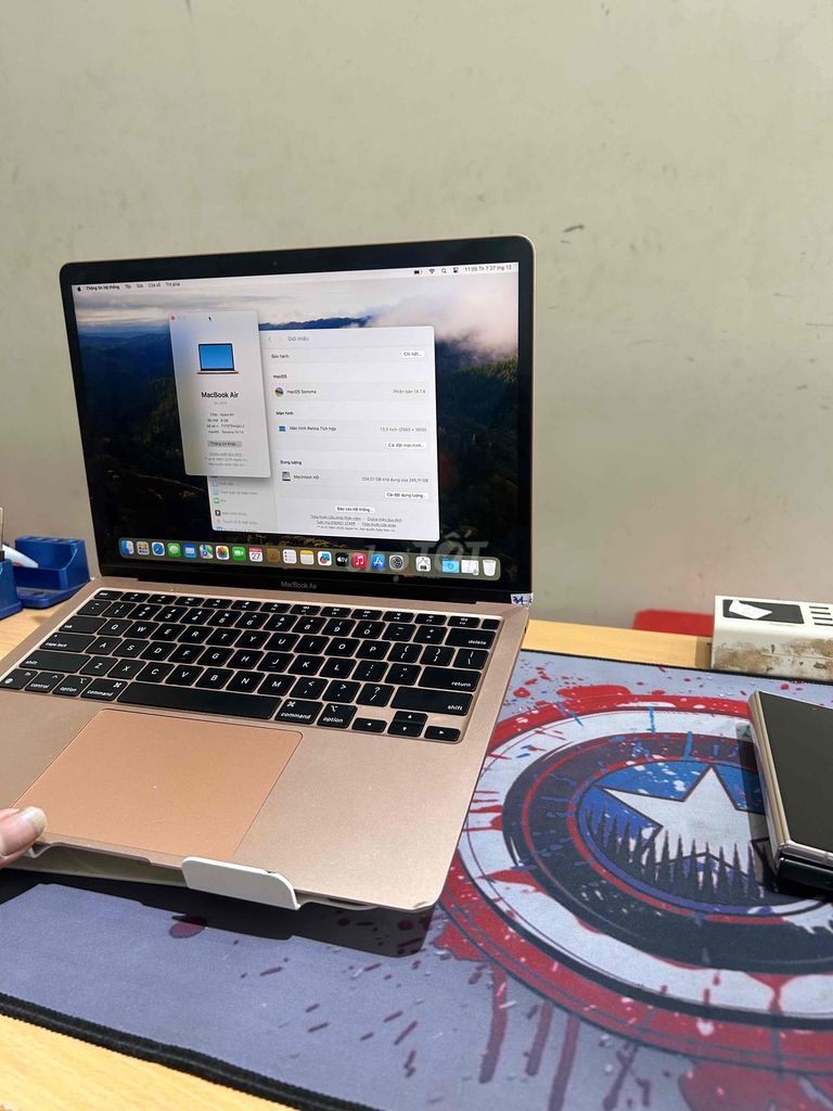 Apple MacBook Air M1 8GB/256GB Vàng hồng - 129933096