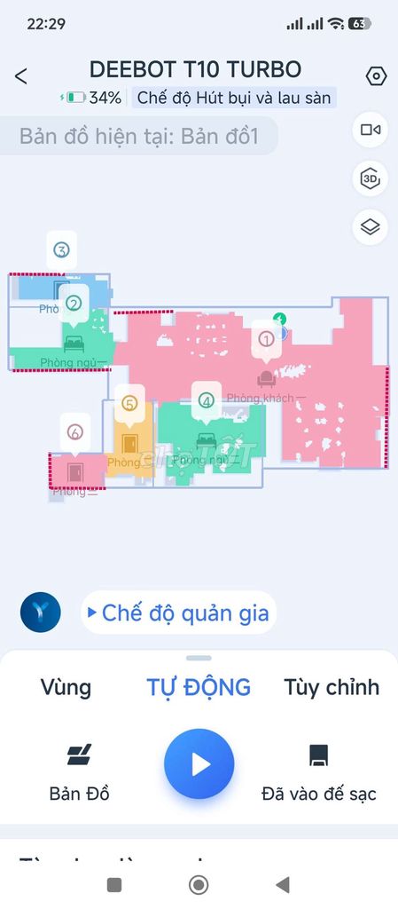Robot hút bụi Ecovacs Deebot T10 Turbo - 130433994