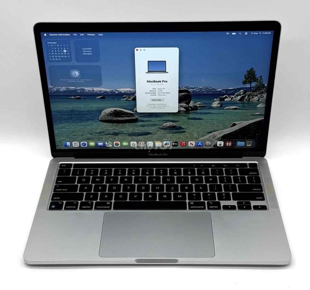 Macbook pro m1 13inch ram 16gb ssd 256gb silver - 130065330