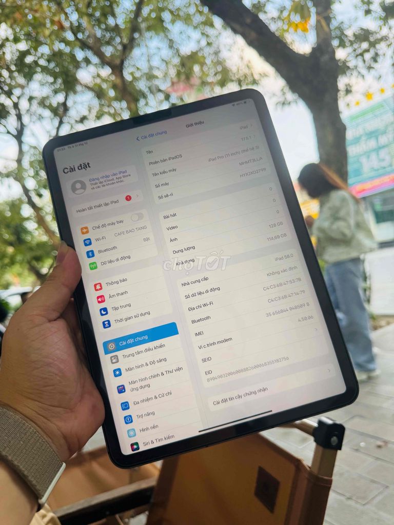 Máy tính bảng Apple iPad Pro M1 128GB 5G Xám - 130035080