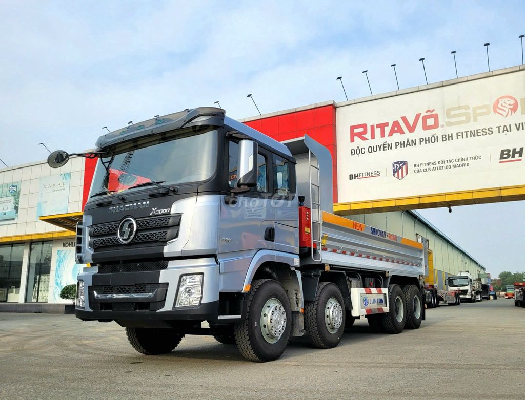 xe Ben shacman 4 chân thùng U đúc 15 khối mới 100% - 130131308