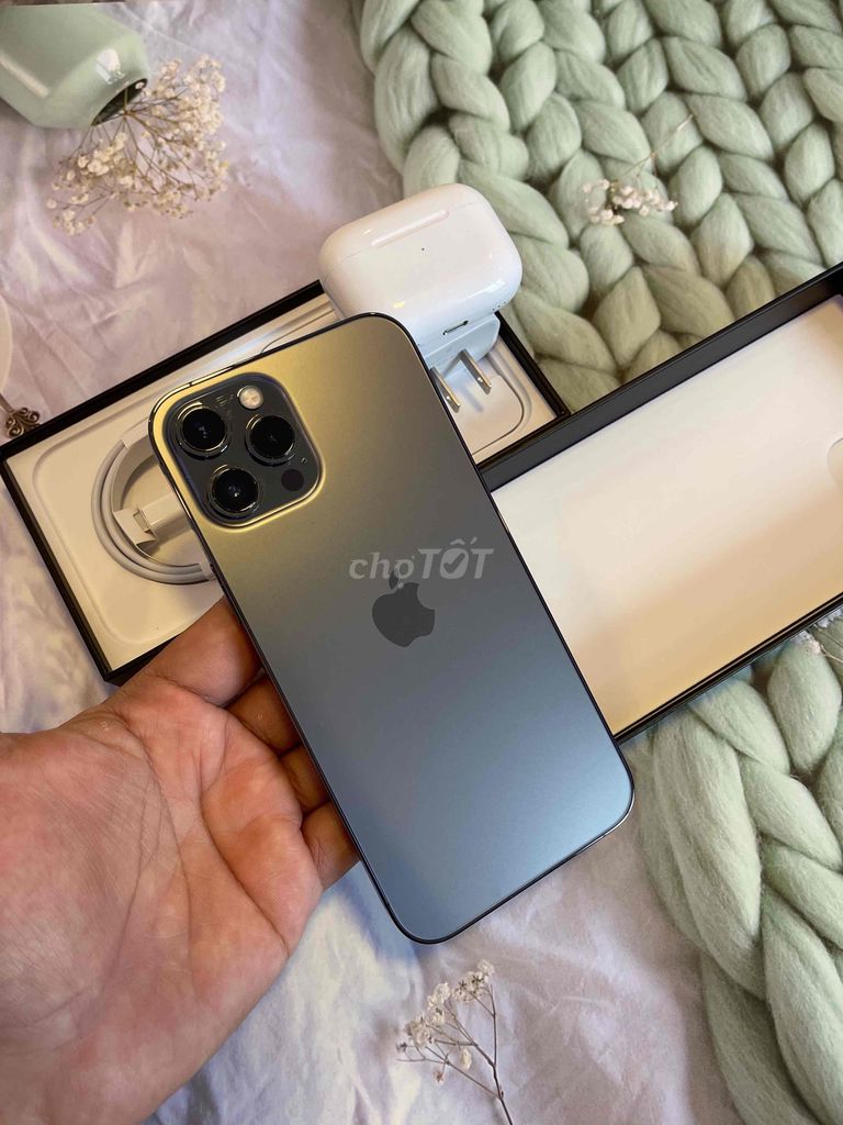 iPhone 12 ProMax 128G QTế Zin Áp Hàng FPT Pin 91% - 108906626