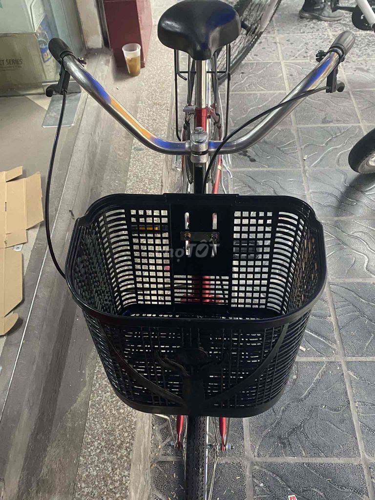 Xe đạp Mini Nhật bãi Inox Đỏ 24 inch - 129169020