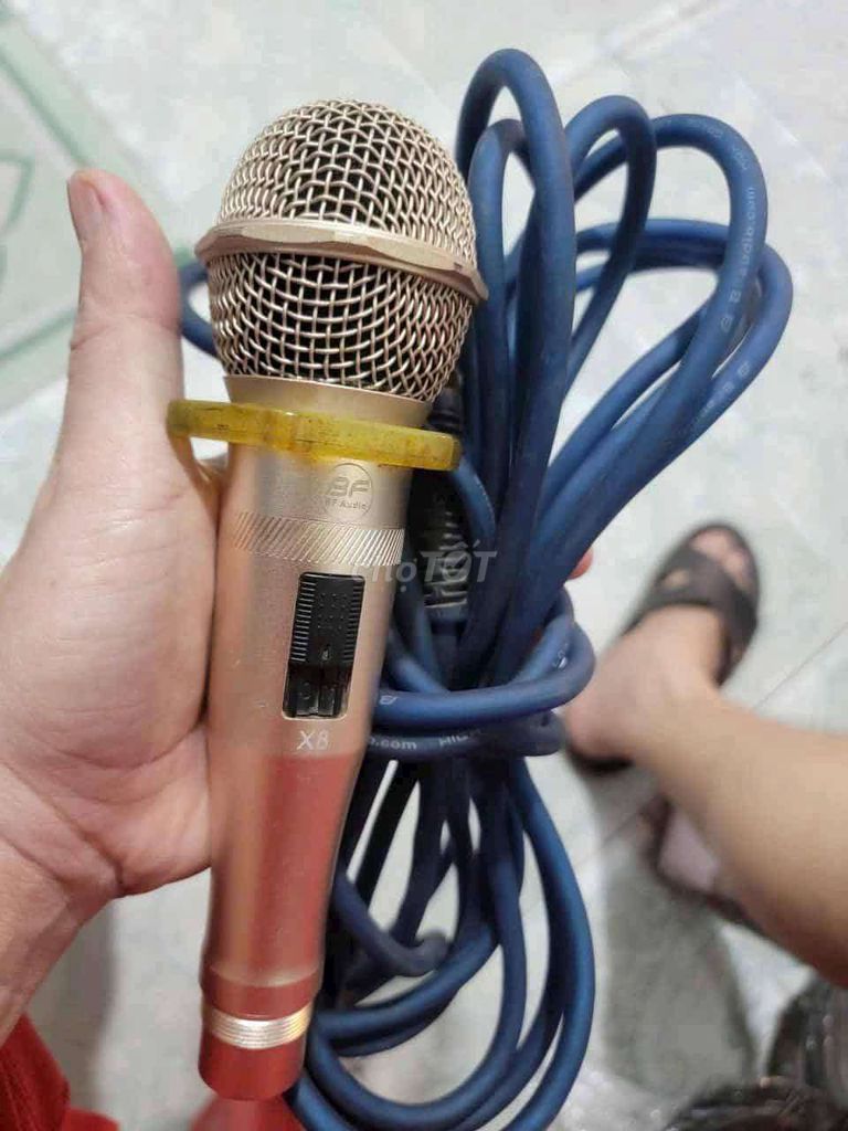 míc xịn có dây 500k 1 cái míc ko dây vỉ tím 1tr 4 - 130076532