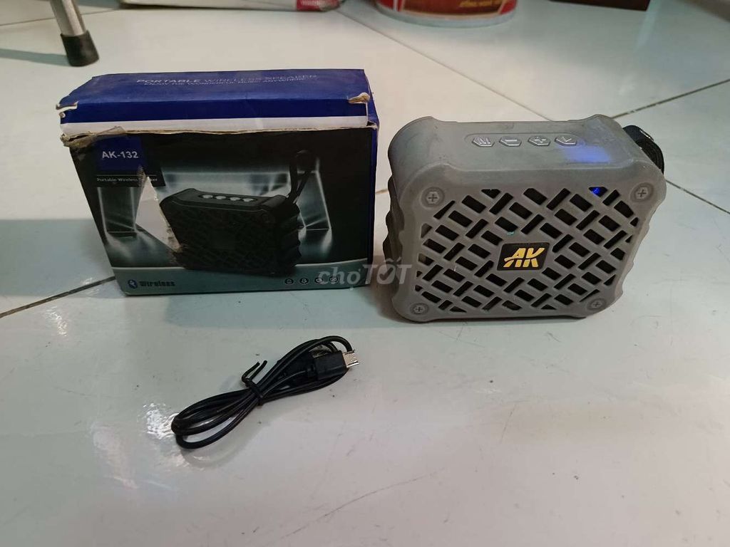 Loa Bluetooth AK-132 Xám - 129956293