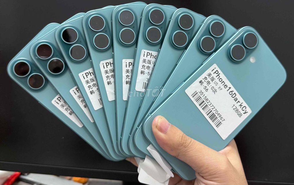 Iphone16&16Plus 128gb lock Newbody đã CNC khe sim - 120350569