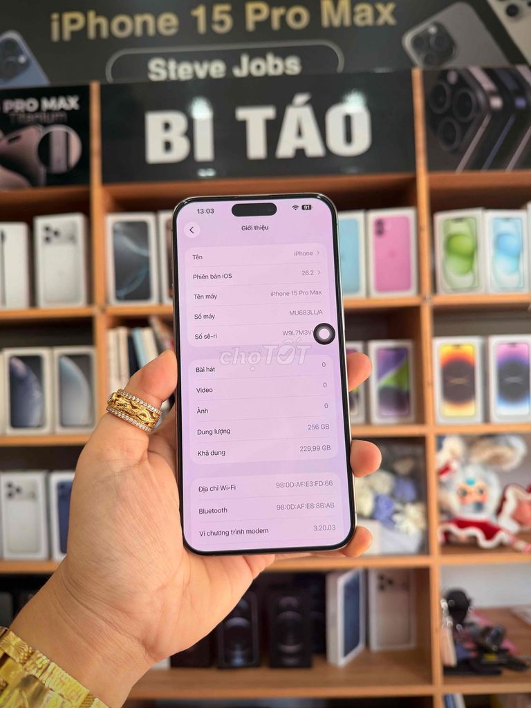 iPhone 15 Pro Max 256GB Xám - 129995157