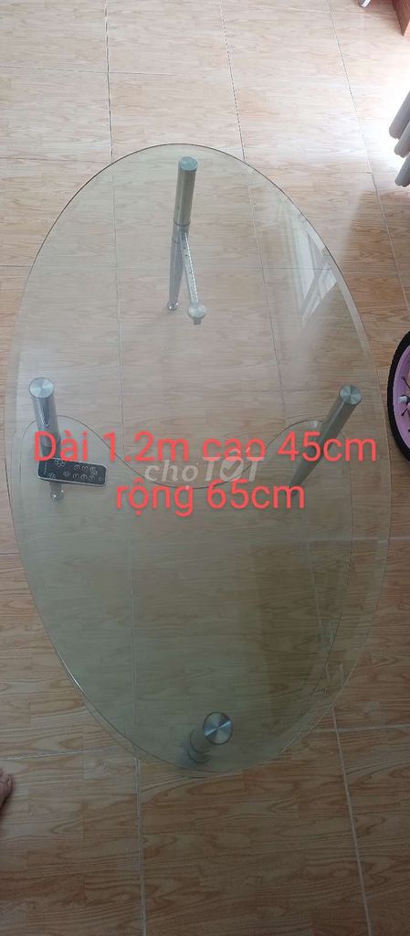 Bàn trà kính cường lực 2 tầng - 129813364