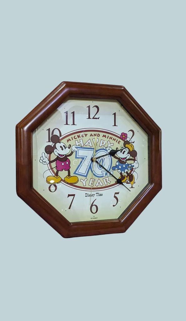 Đồng hồ treo tường gỗ Japan Mickey Disney Time - 129321703