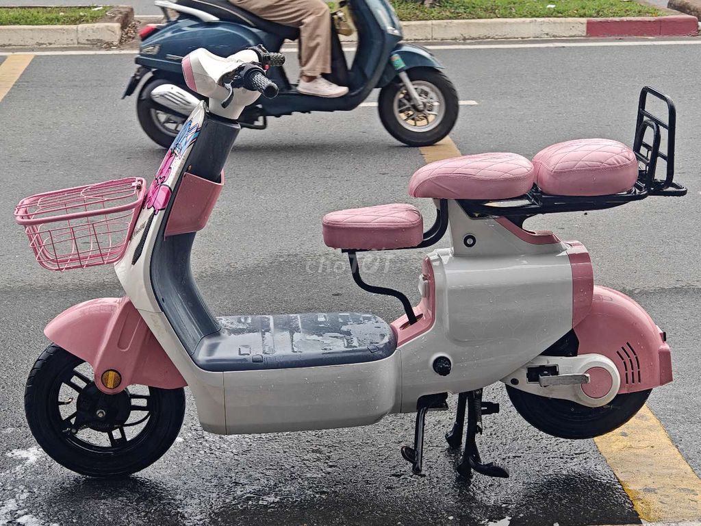 Xe máy điện Hồng Trắng 3000km 98% - 129934275
