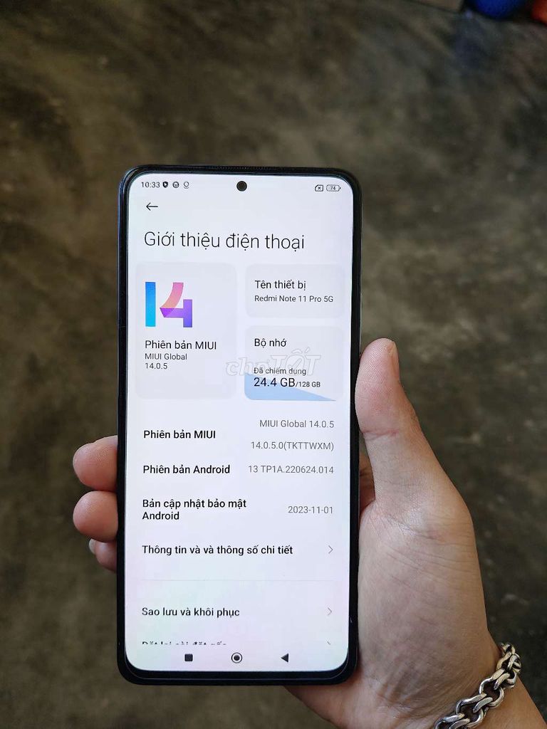 Xiaomi Redmi Note 11 Pro 5G Trắng - 130037250