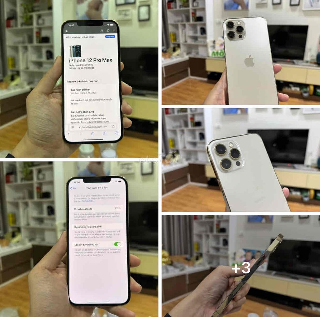 iPhone 12 Pro Max 256GB Vàng Mới FULLBOX BH 2025 - 122115544