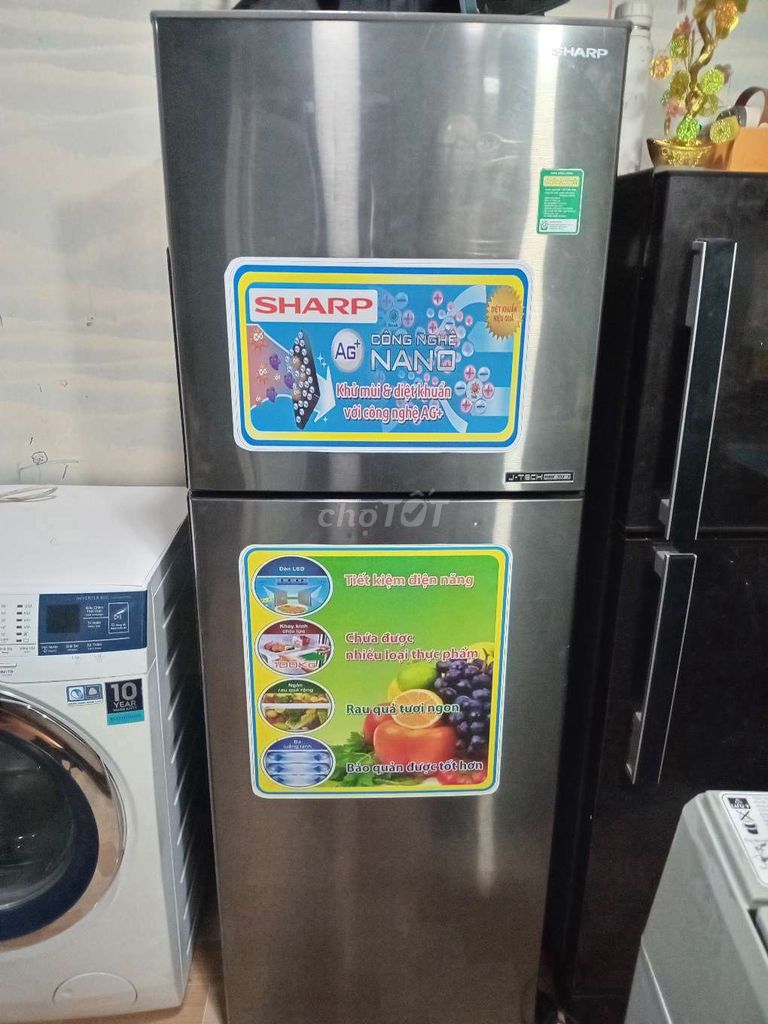 Tủ lạnh Sharp SJ-X251E-SL 241 lít - 130353222