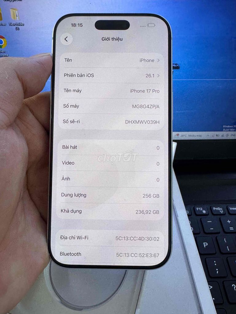 iPhone 17 Pro 256GB Trắng - 129948688