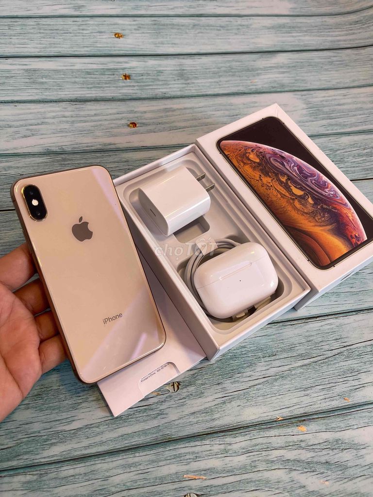 iPhone XS 256G Gold QTế Zin Áp Pin 90% Xài Bền - 120913666