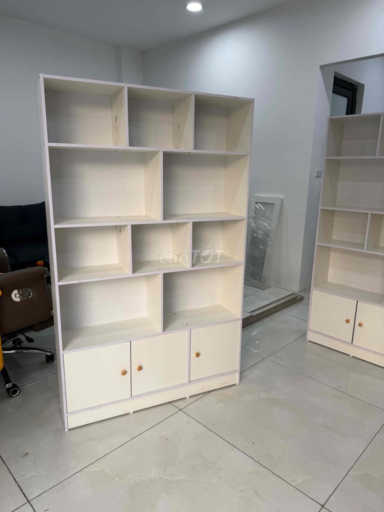 Kệ sách Gỗ MDF 100x160x24cm Trắng - 129966295