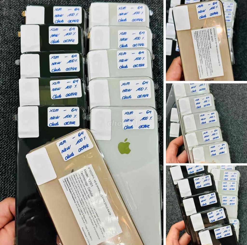iPhone Xs Max 64G 256G New 100% CHƯA KÍCH 2024 - 119252013