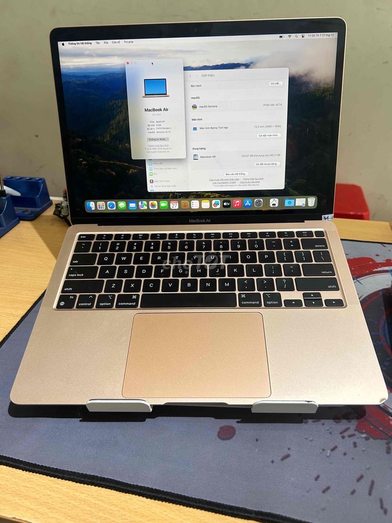 Apple MacBook Air M1 8GB/256GB Vàng hồng - 129933096