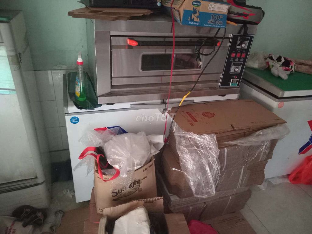 Nghỉ bán, thanh lý lò nướng pizza kèm 2 tủ đông - 129126389
