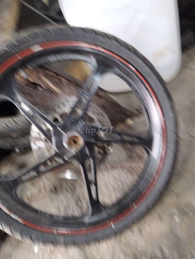 Mâm xe Sirius Đen nguyên rin có trầy.. - 130375848