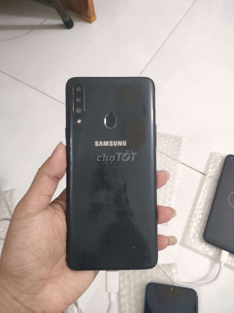 Sam sung A20s Ram 3/32Gb máy zin vỏ xấu full CN - 129468274