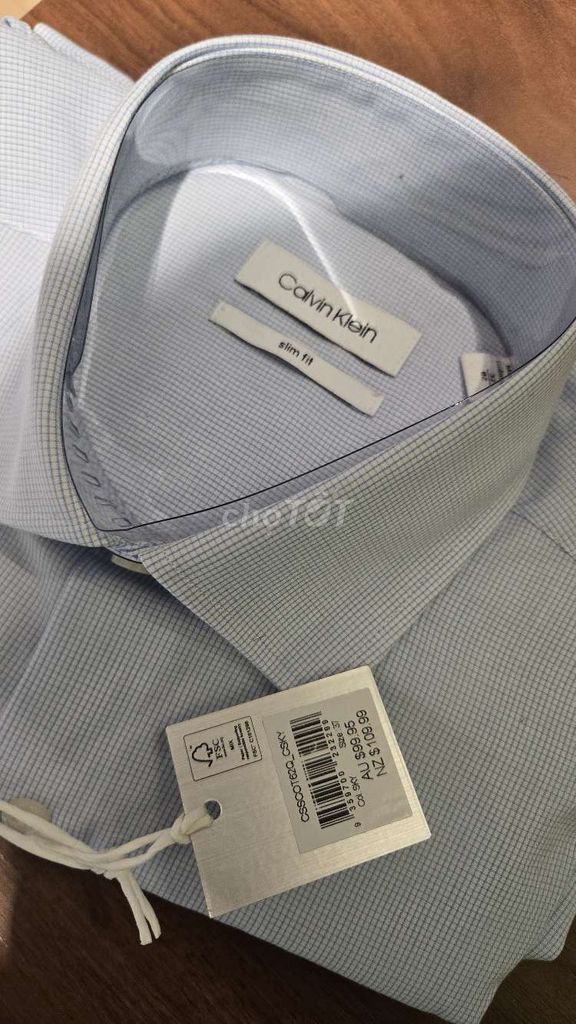 Áo sơ mi Calvin Klein Nam hãng size S giá gốc 1tr7 - 129652806