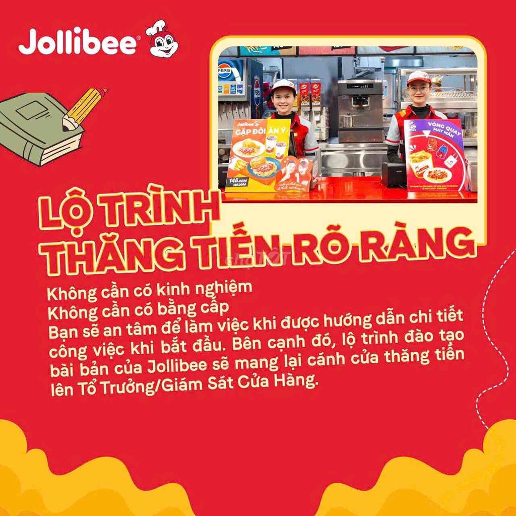 TRÀ VINH - JOLLIBEE TUYỂN DỤNG PART-TIME🐝 - 130313146