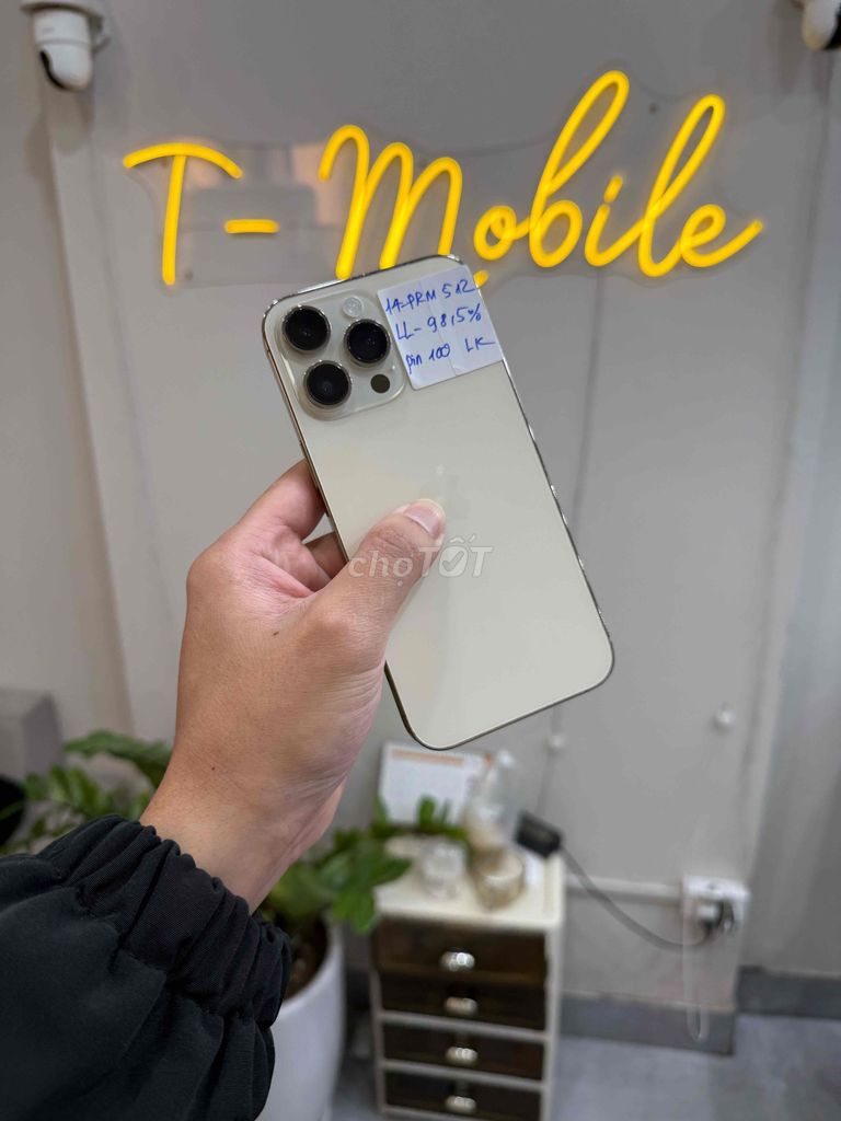 14 Promax 512Gb Quốc Tế gold zin full pin 100% - 129472750