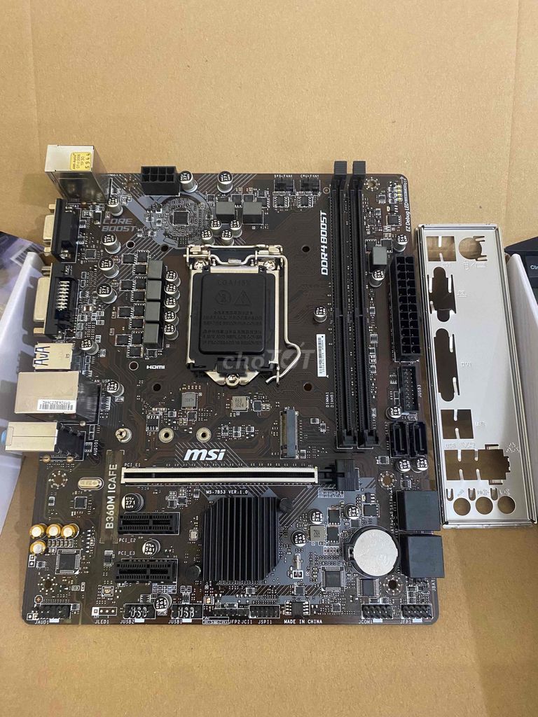 Main B360 Msi i cafe có khe m2 nvme BH 3 năm - 125925196