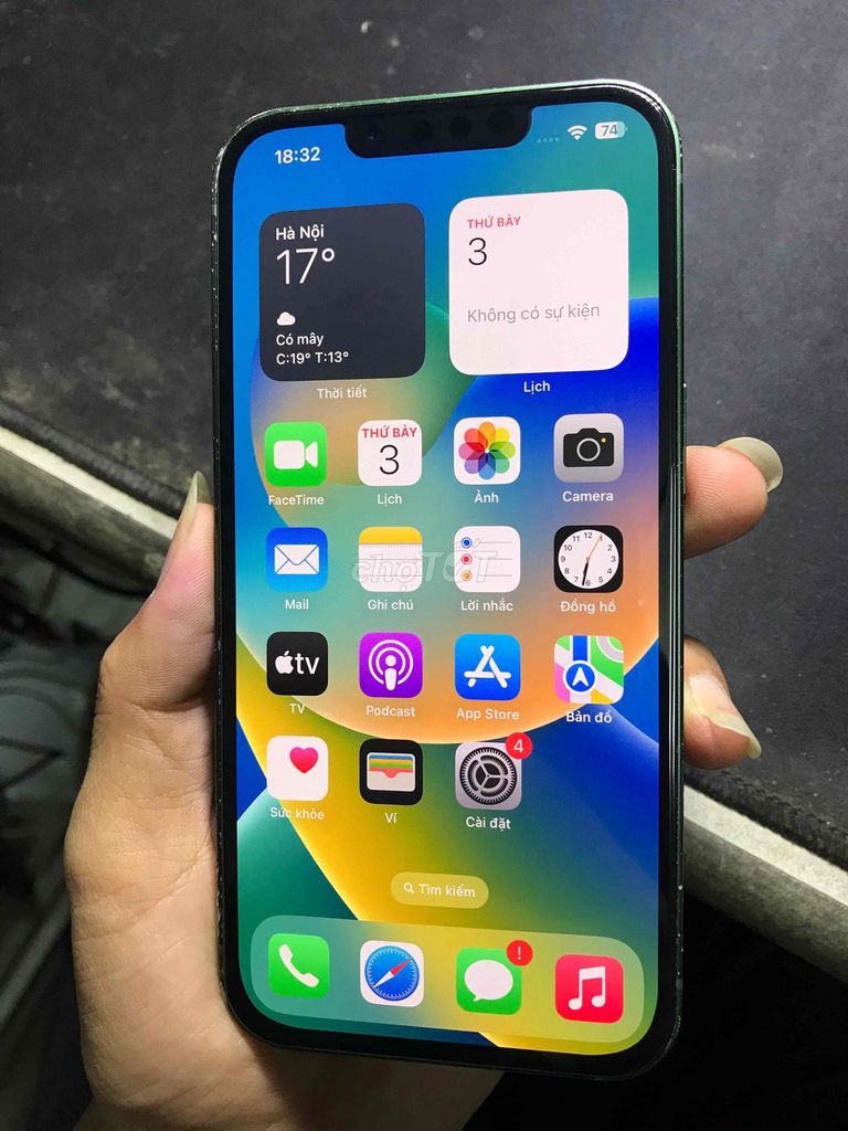 iphone 13 256Gb VN Main Zin Mượt Ổn Định Chính Chủ - 130069936