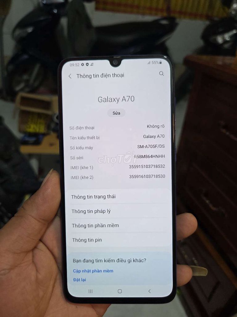 Samsung a70 6/128g main màn hình zin ko ám ố - 129280256