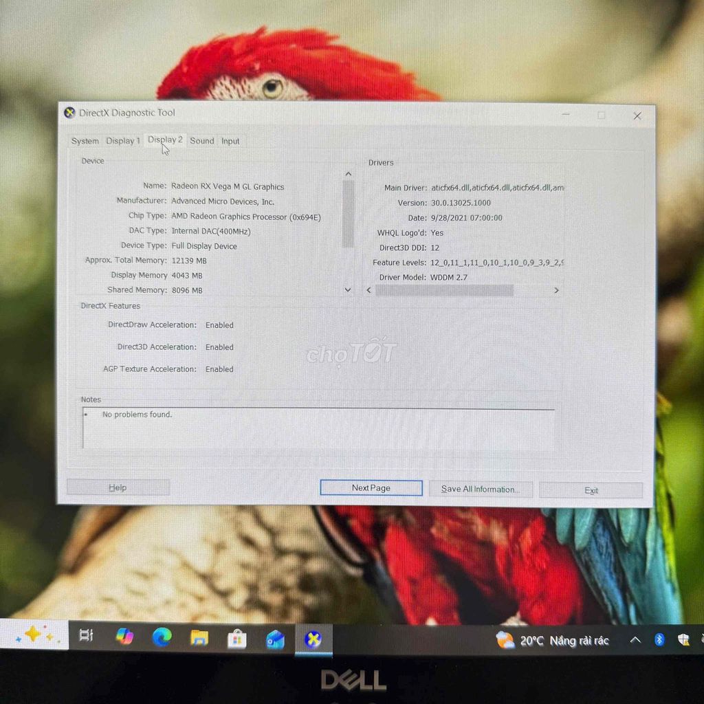 Dell Xps 15 9575 I7 8705G 16/256G Màn 15,6in 4K - 130157801