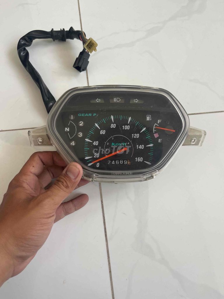 Đồng hồ xe máy Alpha 2004 Đen - 130463674