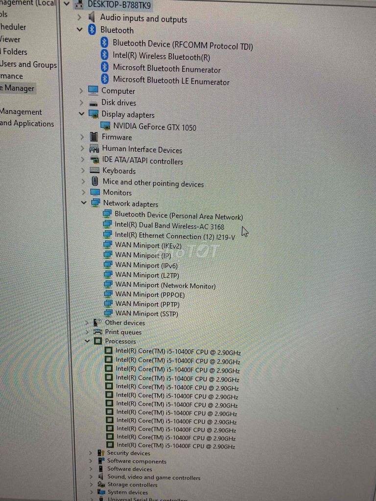 Pc itx nhỏ gọn i5 10400f vga 1050 nguồn 650w 80 pl - 130070300