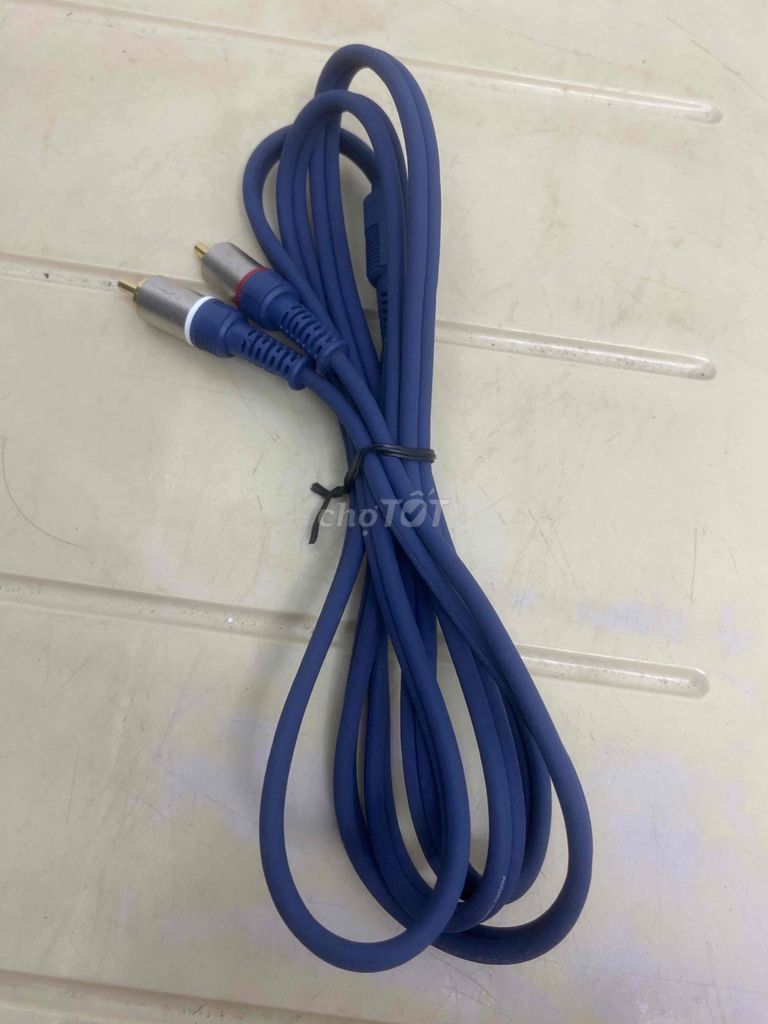 Dây AV 3.5 ra 2 bông sen japan - 126678381