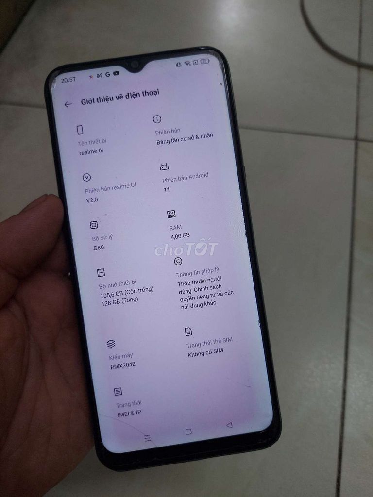 Realme 6i 128GB pin 5000 - 130078860