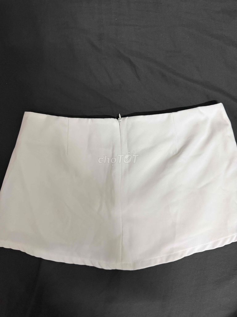 Váy ngắn nữ Trắng có quần bảo hộ - 129888026