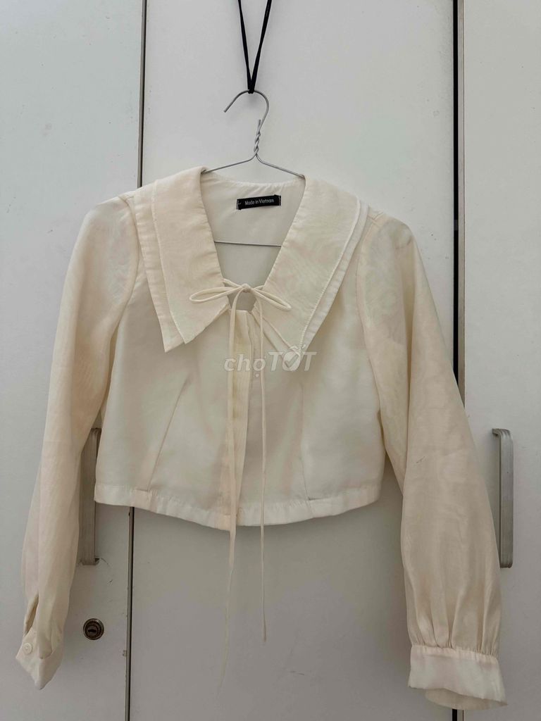 Áo sơ mi nữ vải voan size S - 129868645