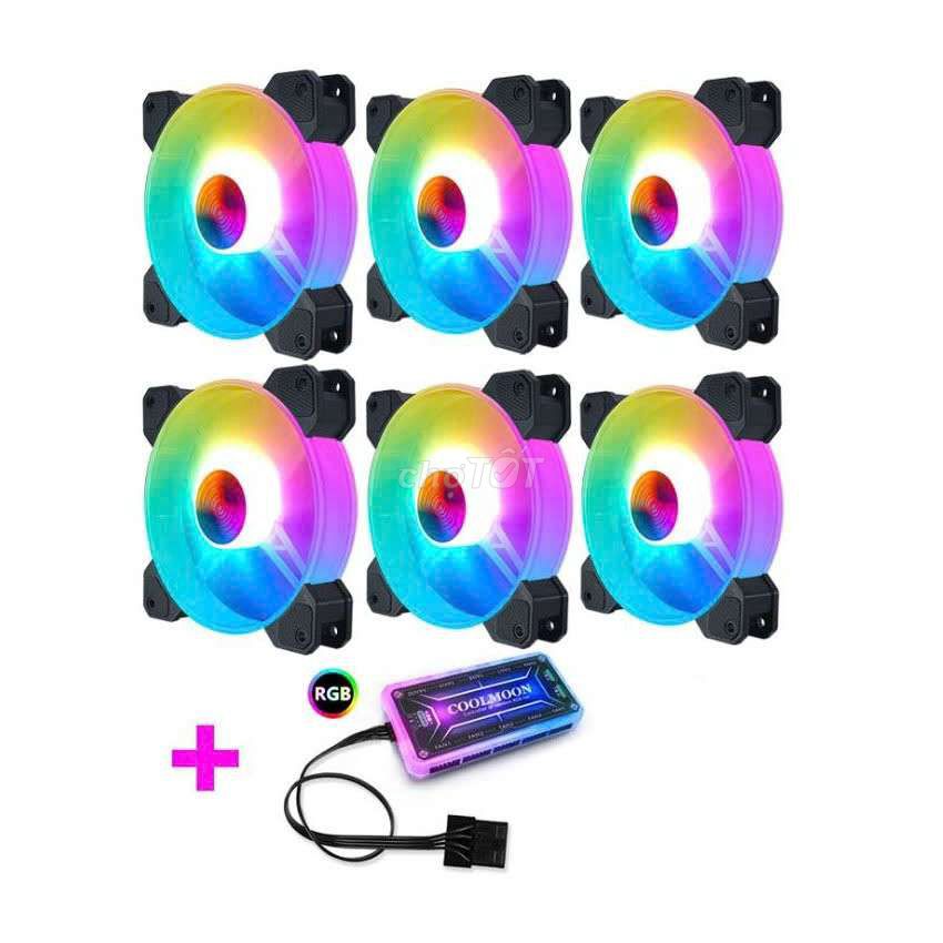 Quạt tản nhiệt Coolmoon V9-M20 Đen - 129957313