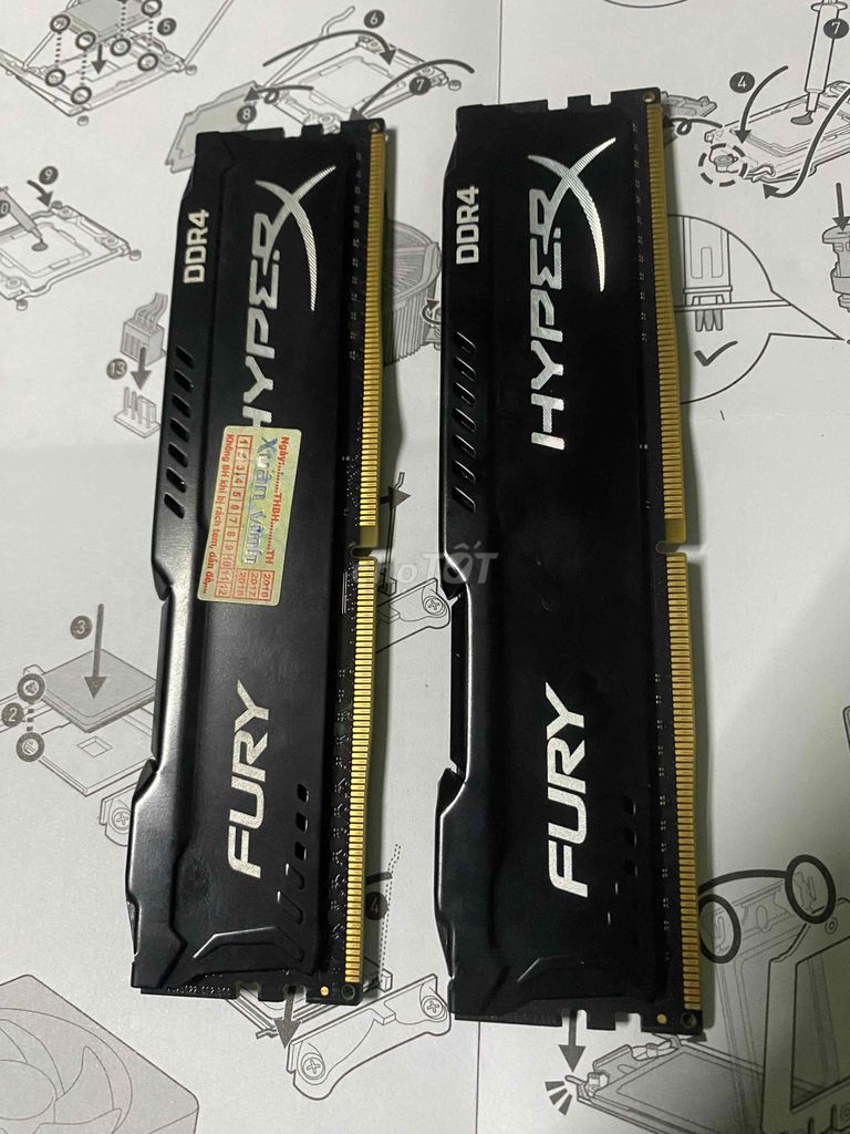 RAM Kingston HyperX Fury Black 8GB - 130280404